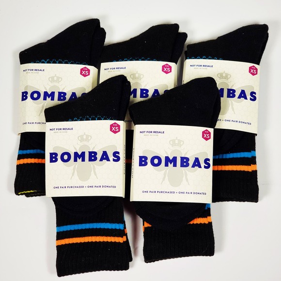 Bombas | Accessories | Bombas Bee Better Crew Socks Solid Black Xs ...